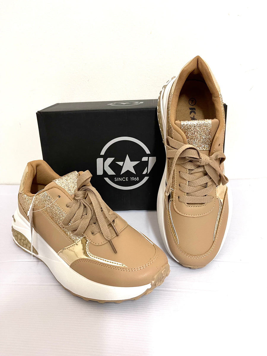 Original Ladies KStar7 Glamour Beige sneakers – Smitty's Online
