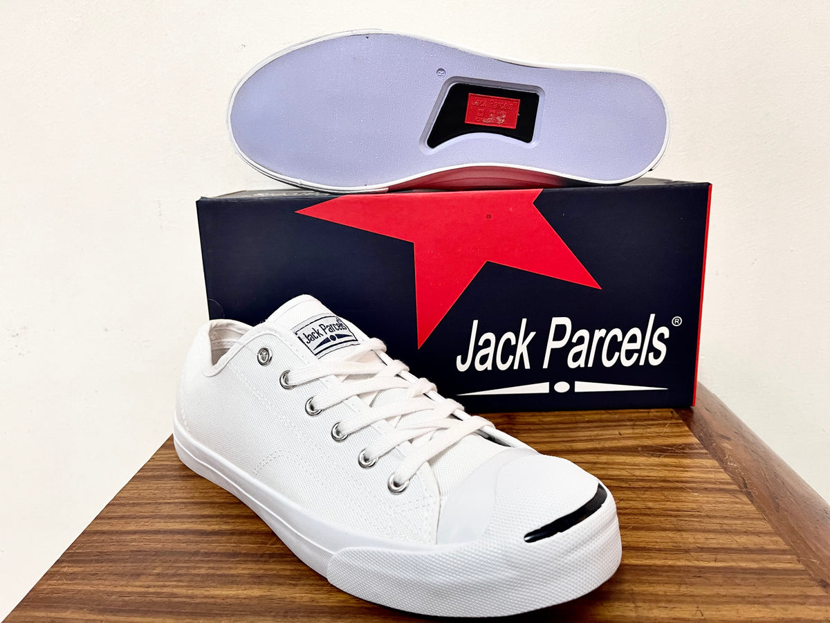 Original Jack Parcels Sneakers: White Canvas – Smitty's Online