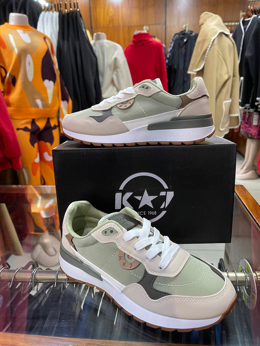 Original Ladies KStar7 Alicio sneakers in Olive Green – Smitty's Online