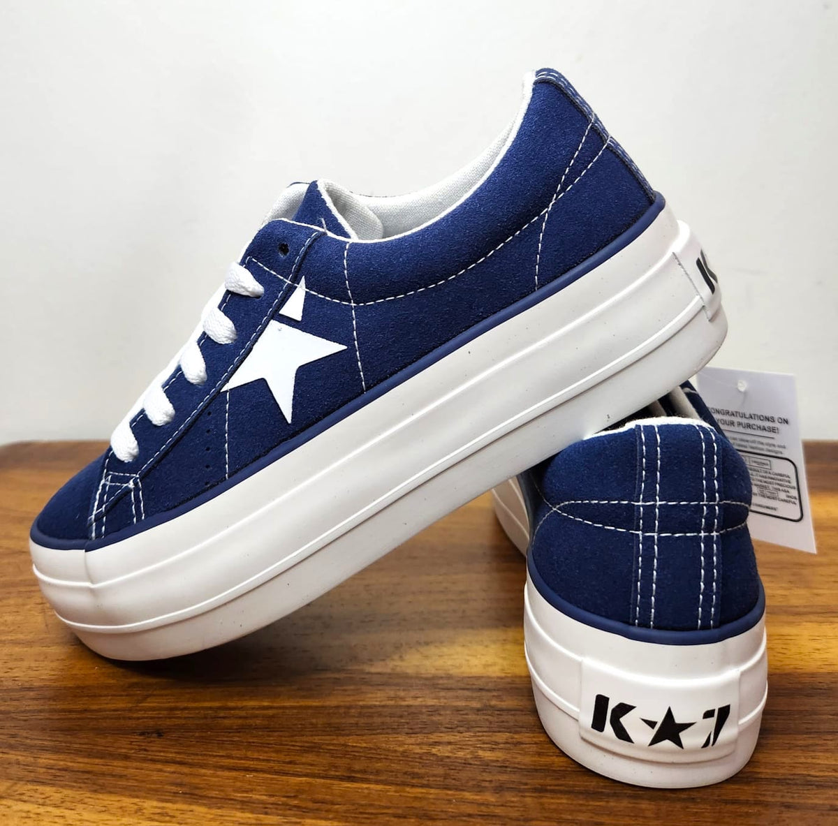 Kstar7 Ladies Sneaker: Snatched Suede in Navy – Smitty's Online